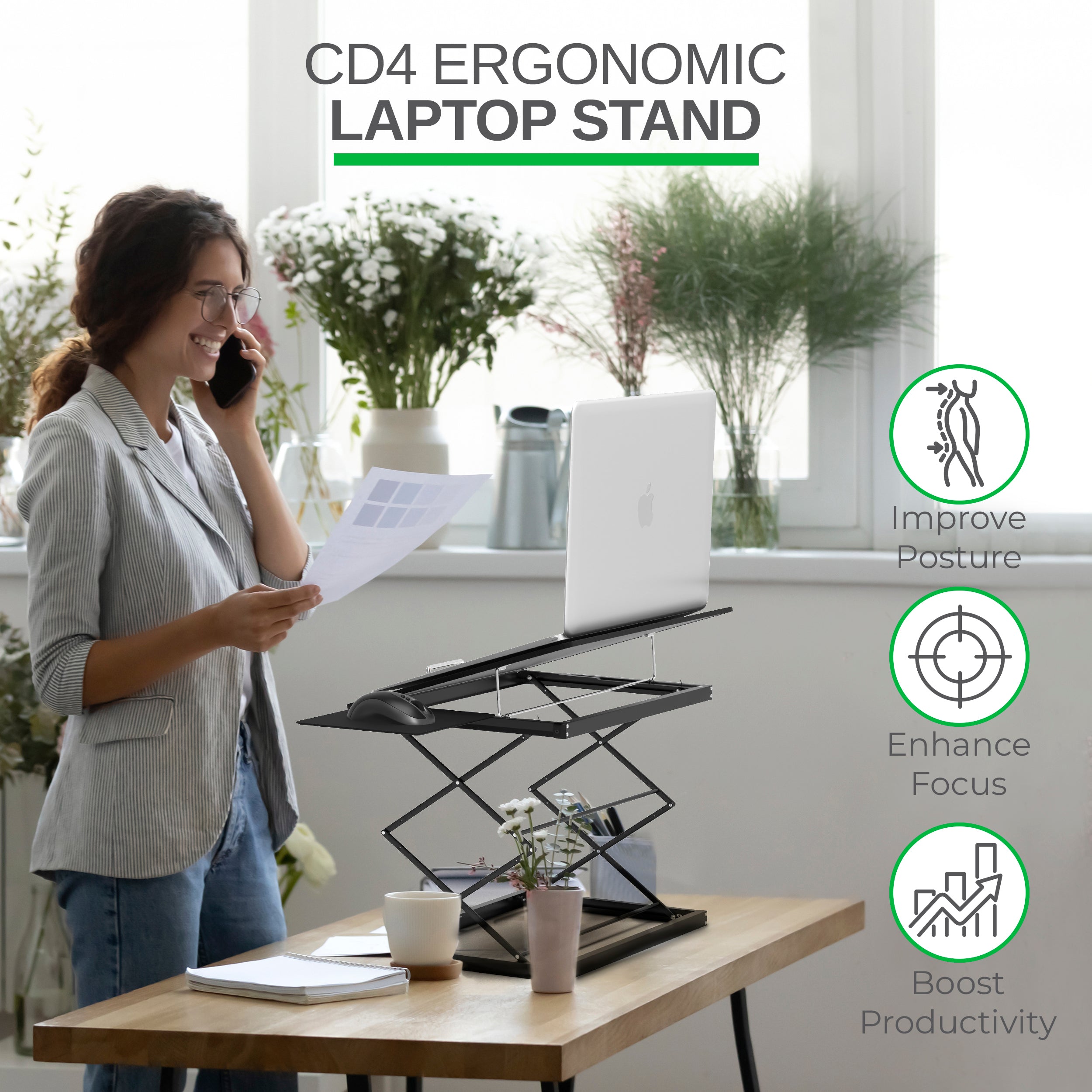 Work Better With An Adjustable Laptop Stand and Lap Desk ...