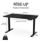 Rise Up Standing Desk | Premium Dual-Motor Electric Adjustable Desk ...