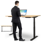 RISE UP electric standing desk height adjustable sit stand up computer ...