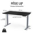 Rise Up Standing Desk | Premium Dual-Motor Electric Adjustable Desk ...