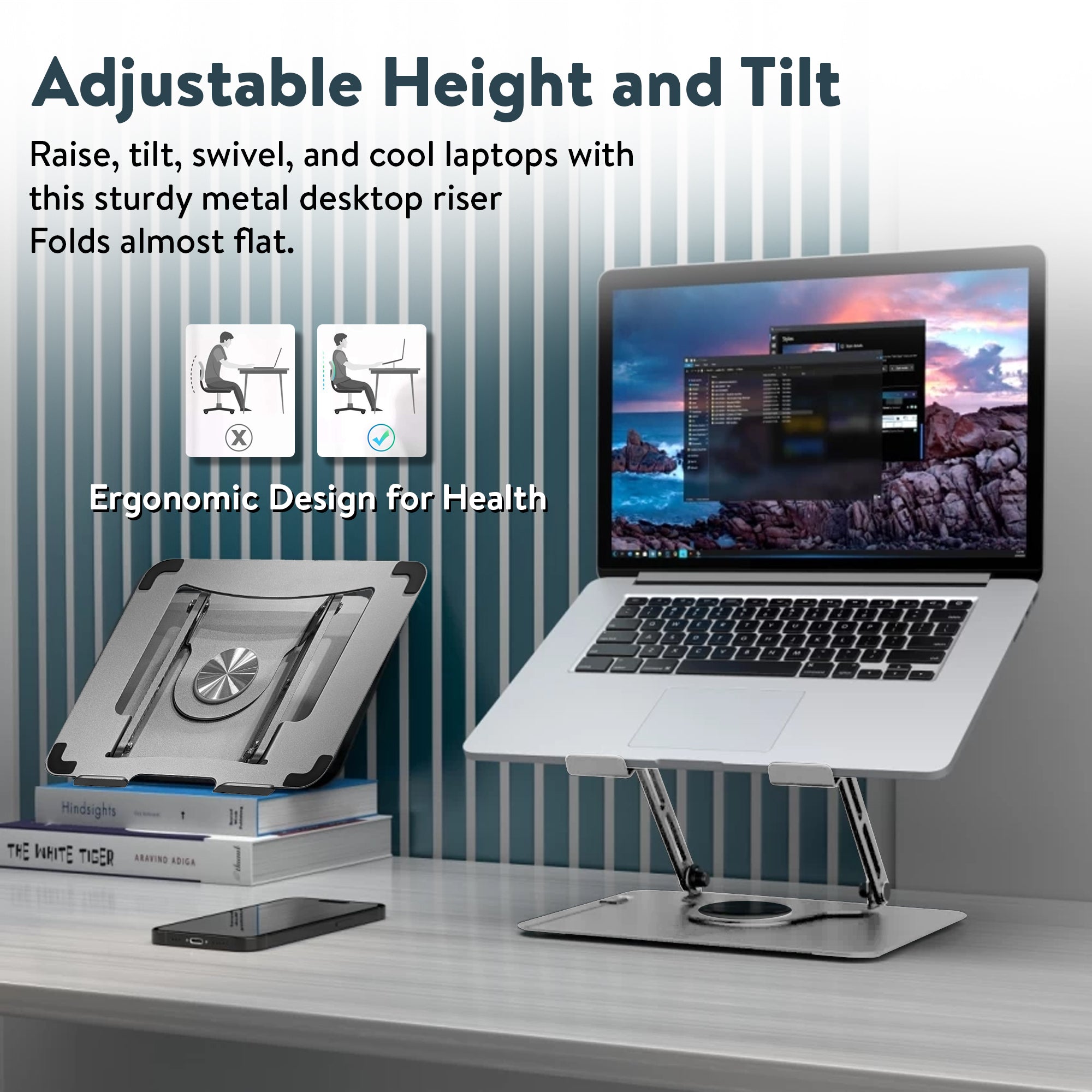 Work Better With An Adjustable Laptop Stand and Lap Desk ...