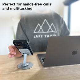 Swivel Phone Stand | Adjustable Rotating Phone Holder for Desk, Kitchen ...