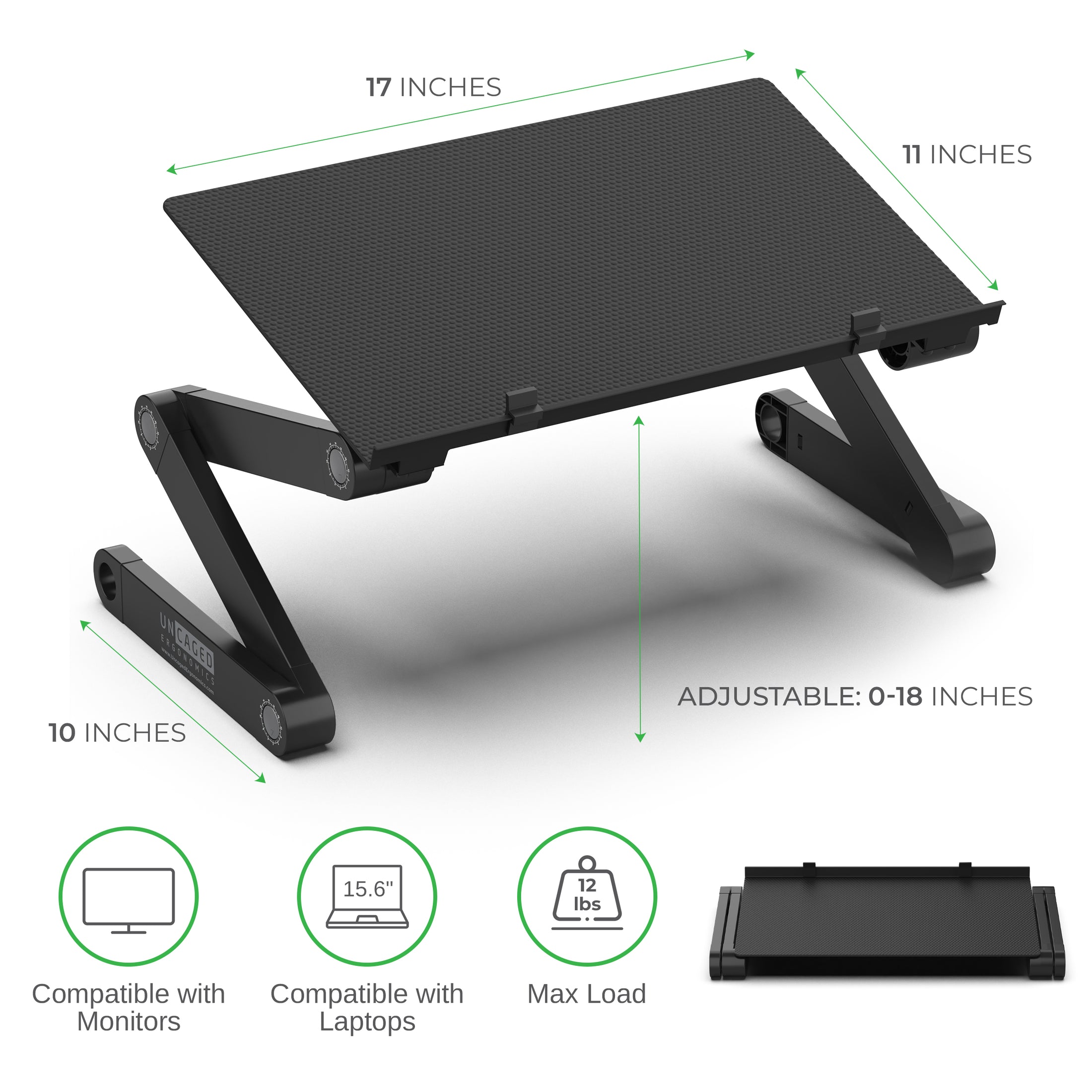 Single Computer Monitor Stand for Desk Adjustable Ergonomic Riser ...