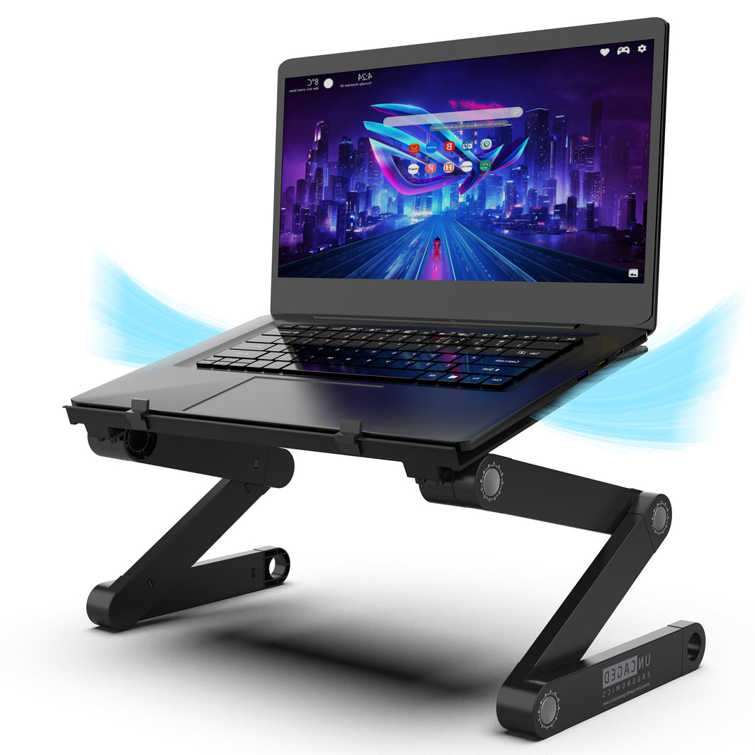 Ergonomic Adjustable Laptop stand & Lap Desk | Uncaged Ergonomics ...